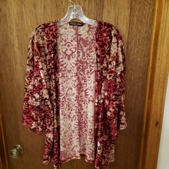 always indigo | Jackets & Coats | Always Indigo Rose Floral Jacketcover ...